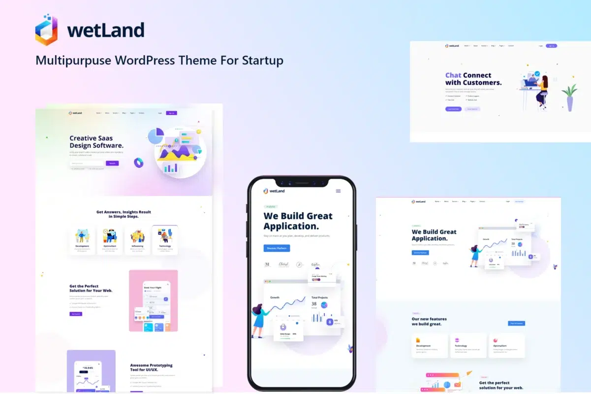 Download Wetland - MultiPurpose WordPress Theme for Startup